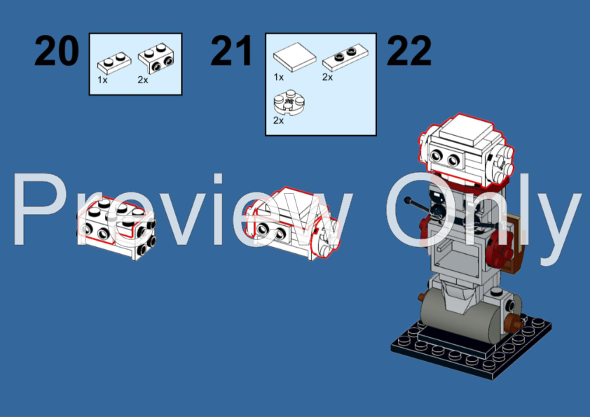 LEGO MOC Risk of Rain 2- Chef Brickheadz by Penguins and plastic ...