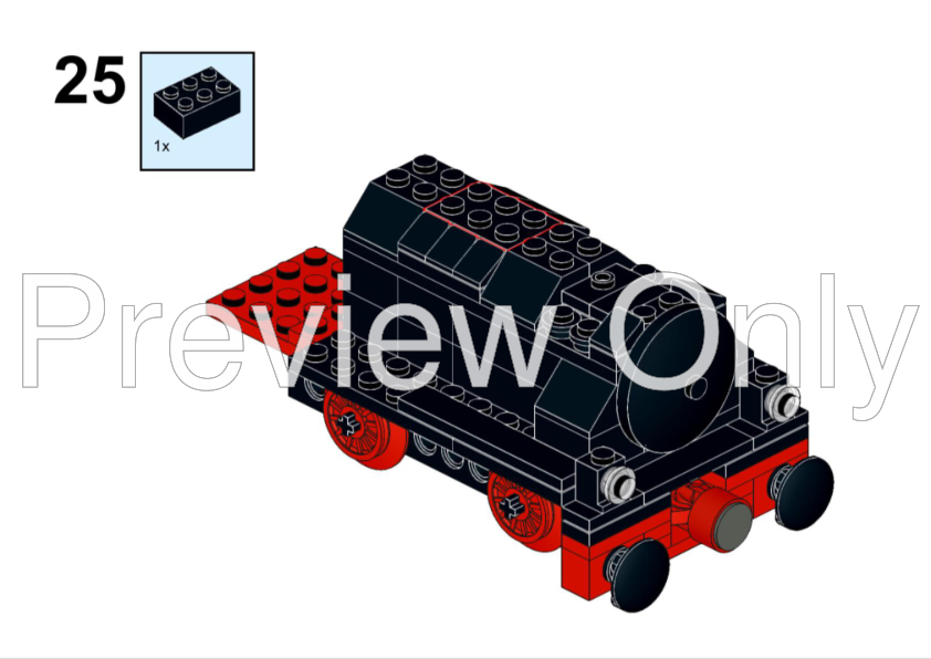 LEGO MOC Small Western steam engine by Mr_Instruction | Rebrickable ...