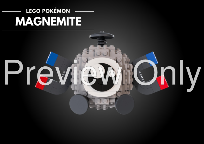 LEGO MOC Magnemite by KraftyKoopa | Rebrickable - Build with LEGO