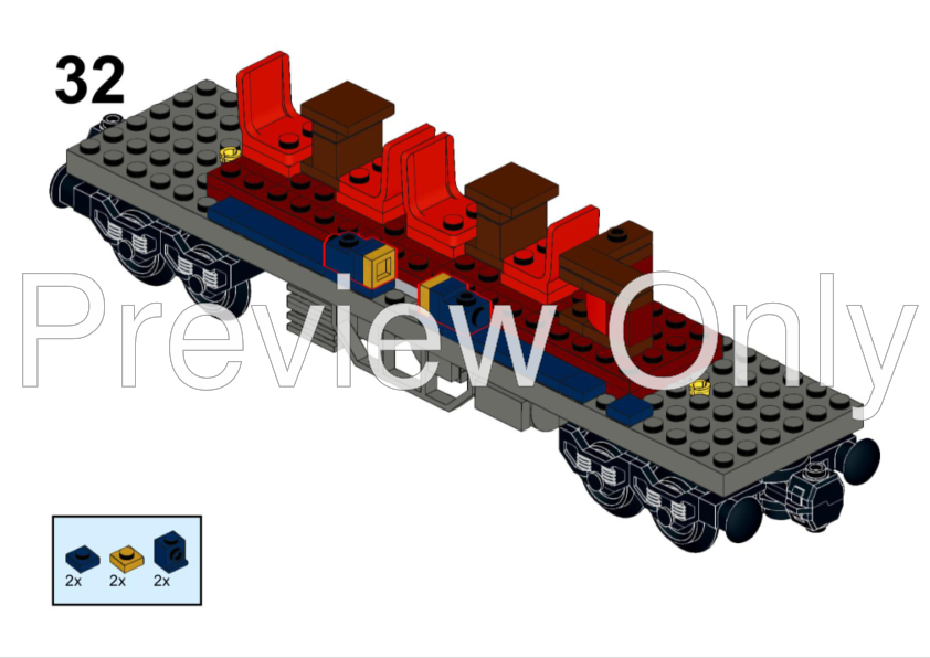 LEGO MOC Orient Express Wagon by john.dumbar | Rebrickable - Build with ...