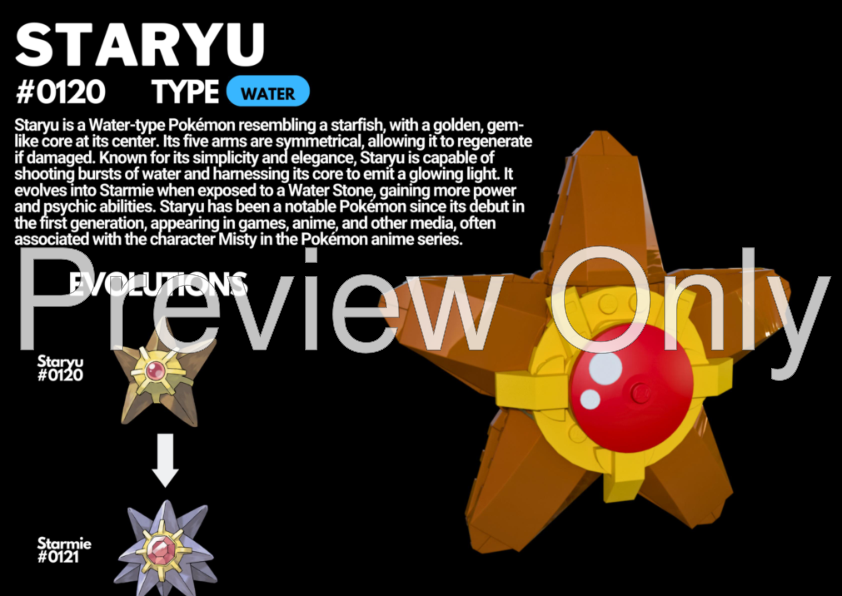 LEGO MOC Staryu by KraftyKoopa | Rebrickable - Build with LEGO