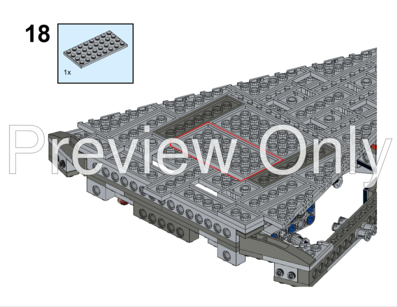 LEGO MOC-197246 Imperial Destroyer - Larger, Full Underside (75394 mod ...