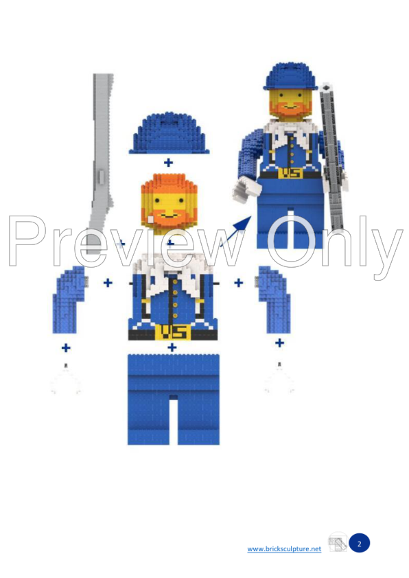LEGO MOC Maxi Figure Cavalry Soldier by Bricksculpture.net ...