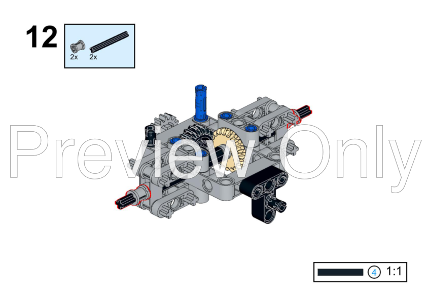 LEGO MOC-197404 Chassis AWD RC Drift by lego_xtremcar | Rebrickable ...