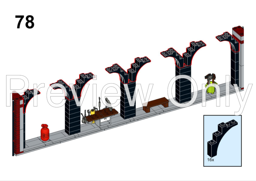 LEGO MOC 2-Lane Locomotive Shed by FatalTrainBuilds | Rebrickable ...
