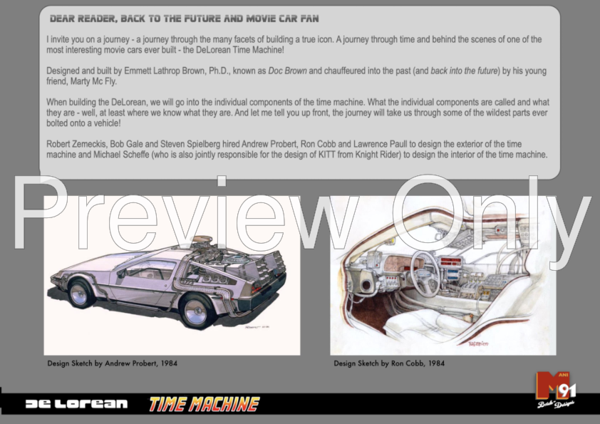 LEGO MOC UCS 1:8 DeLorean Time Machine & Doc Brown's Futaba Remote ...