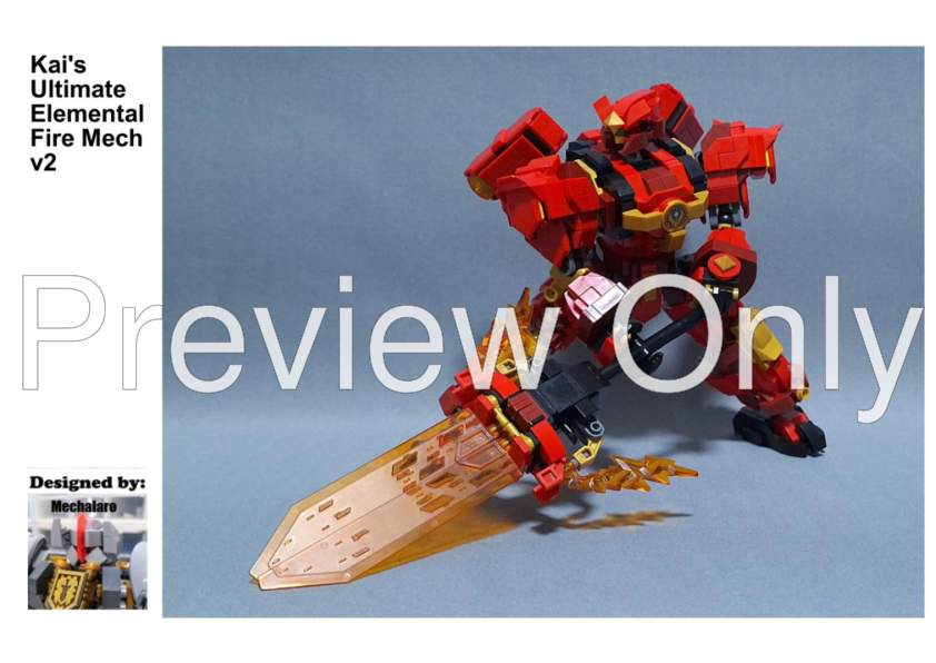 LEGO MOC Kai's Ultimate Elemental Fire Mech v2 by Mechalaro ...