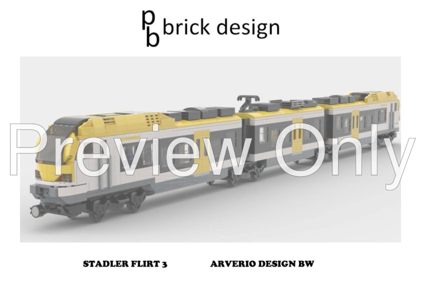LEGO MOC Stadler Flirt 3 by sava13 | Rebrickable - Build with LEGO