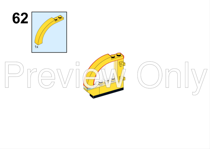 LEGO MOC 60423 Downtown tram motorized with Power Function in yellow by ...