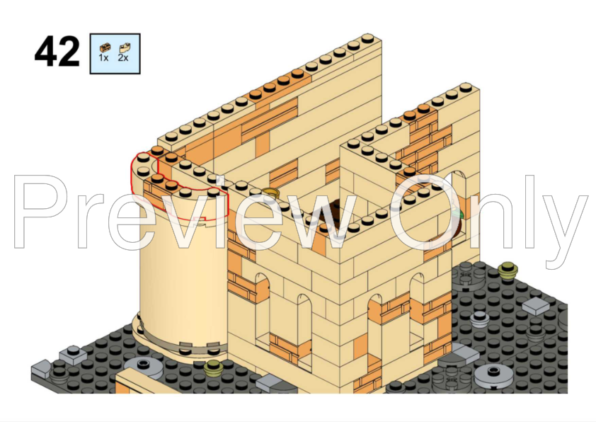 LEGO MOC Stone courtyard part 1 by Polokot | Rebrickable - Build with LEGO