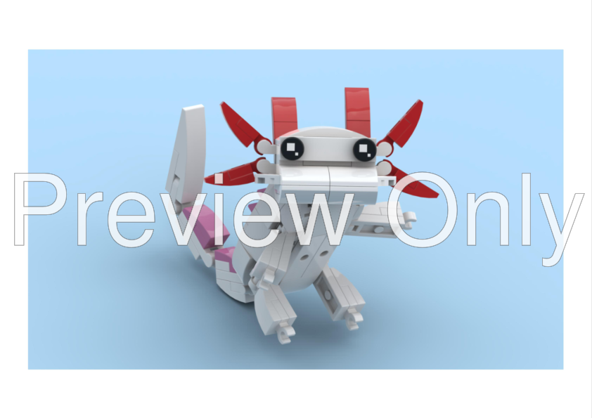 LEGO MOC Axolotl (Ambystoma mexicanum) by DiegoFontana | Rebrickable ...