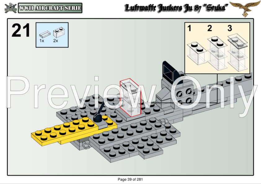 LEGO MOC Luftwaffe Junkers JU 87 Stuka by AlessandroMaffioli ...