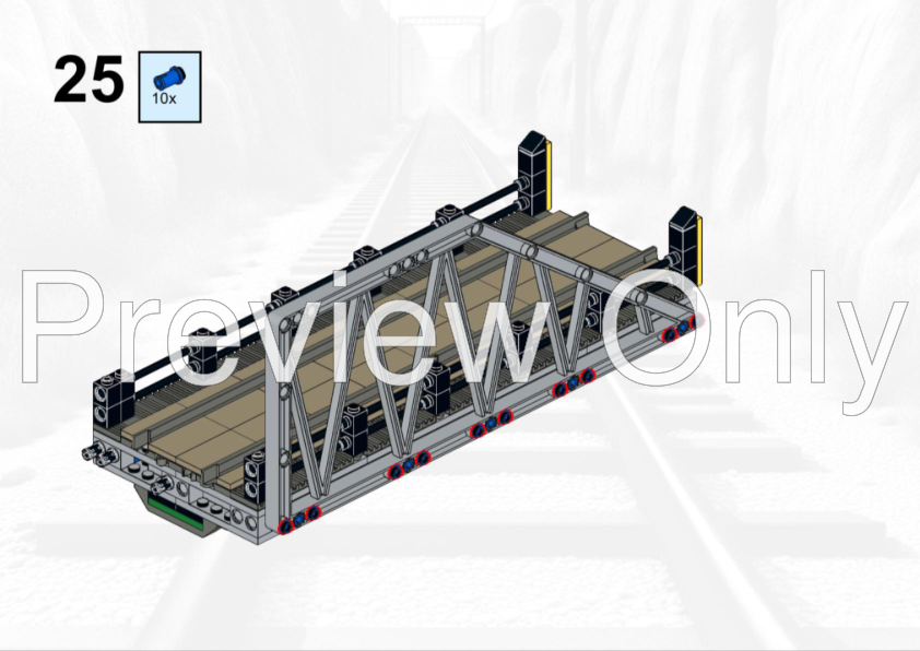 LEGO MOC-198901 Train bridge by Brickvillerv2 | Rebrickable - Build ...