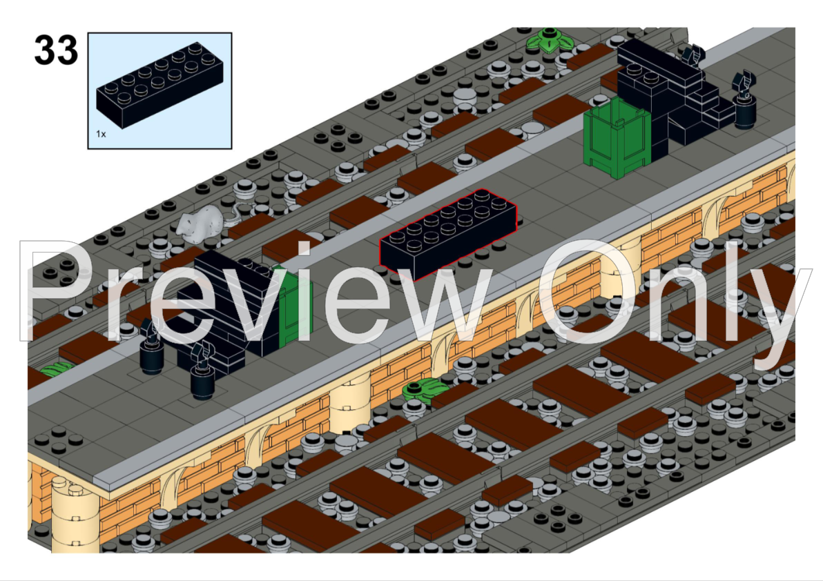 Lego Moc Modular Train Station By Leo G Rebrickable Build With Lego