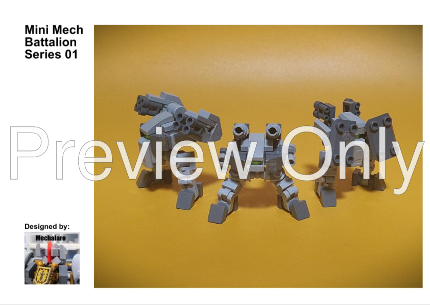 LEGO MOC Mini Mech Battalion Series 01 by Mechalaro | Rebrickable ...