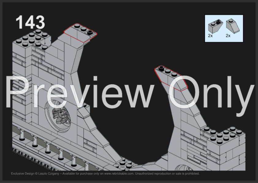 LEGO MOC Gothic Cathedral Facade by czlaczi81 | Rebrickable - Build ...