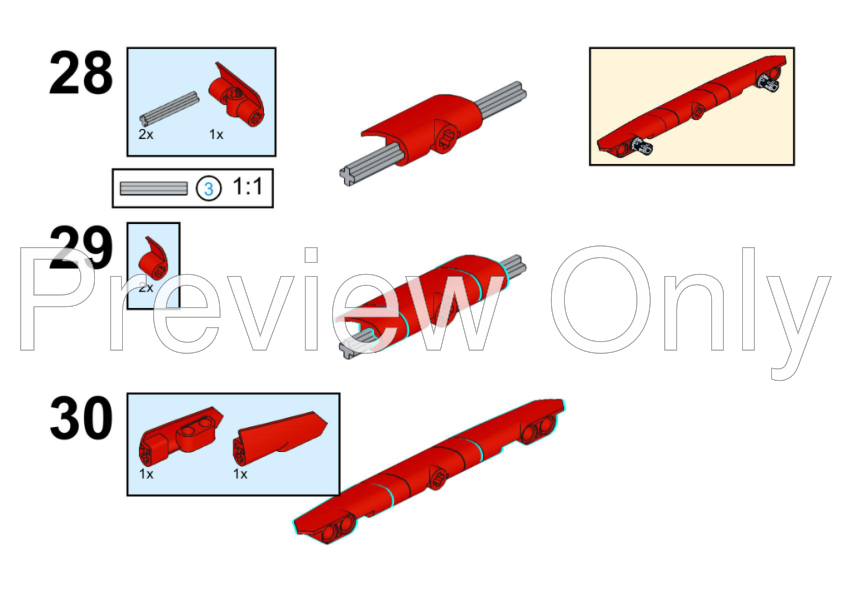 LEGO MOC BMW E36 RED car body by lego_xtremcar | Rebrickable - Build ...