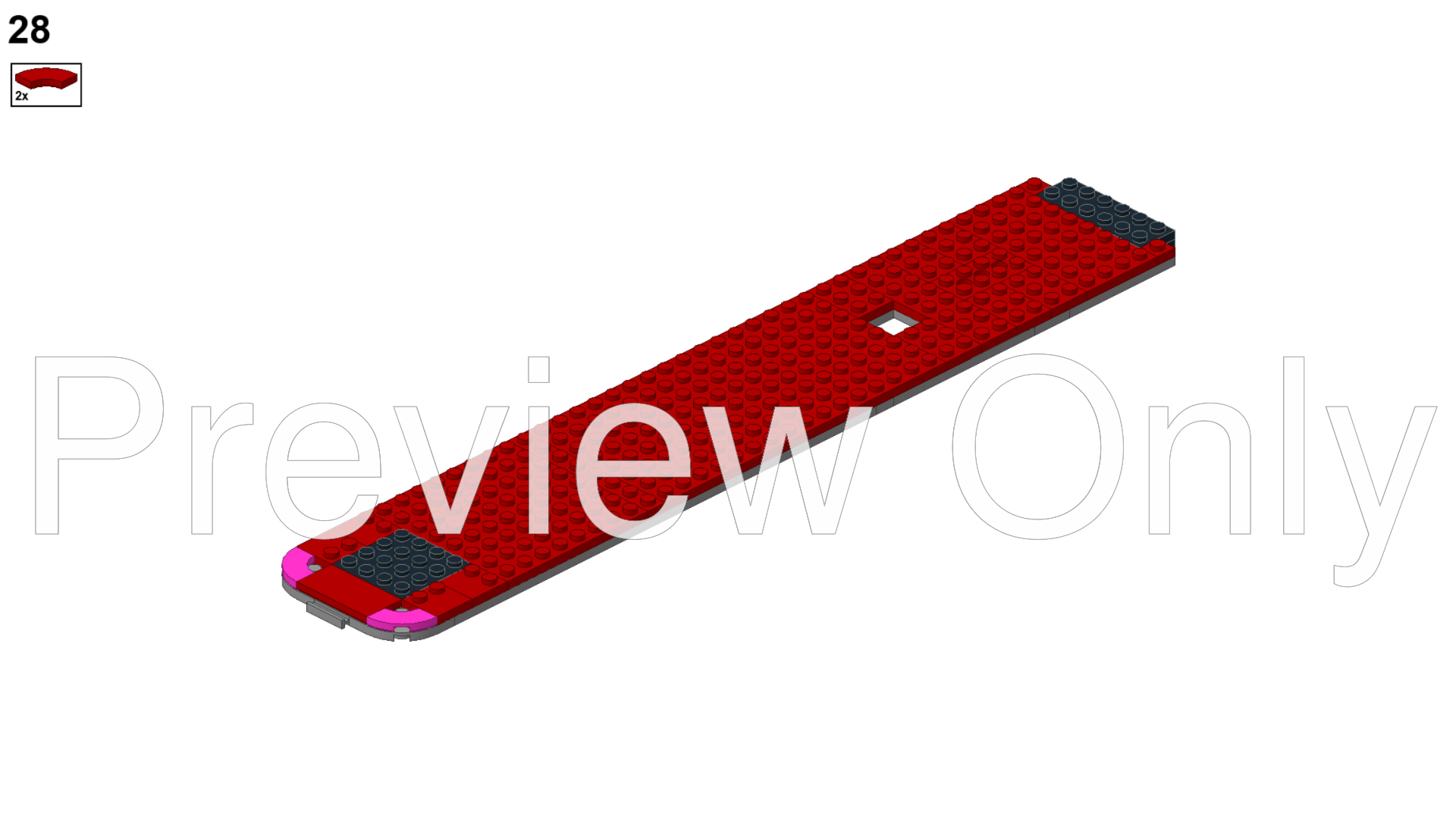 LEGO MOC Locomotive Diesel - EMD F7 Santa Fe - MOC by Mimi68 | Rebrickable - Build with LEGO