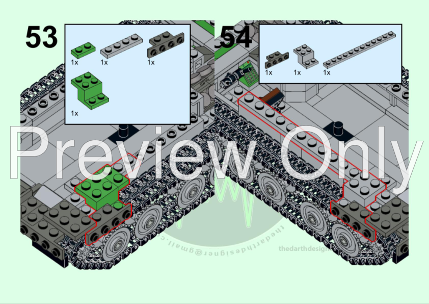 Lego Moc Merkava Mk4m Main Battle Tank 135 Scale By Darthdesigner