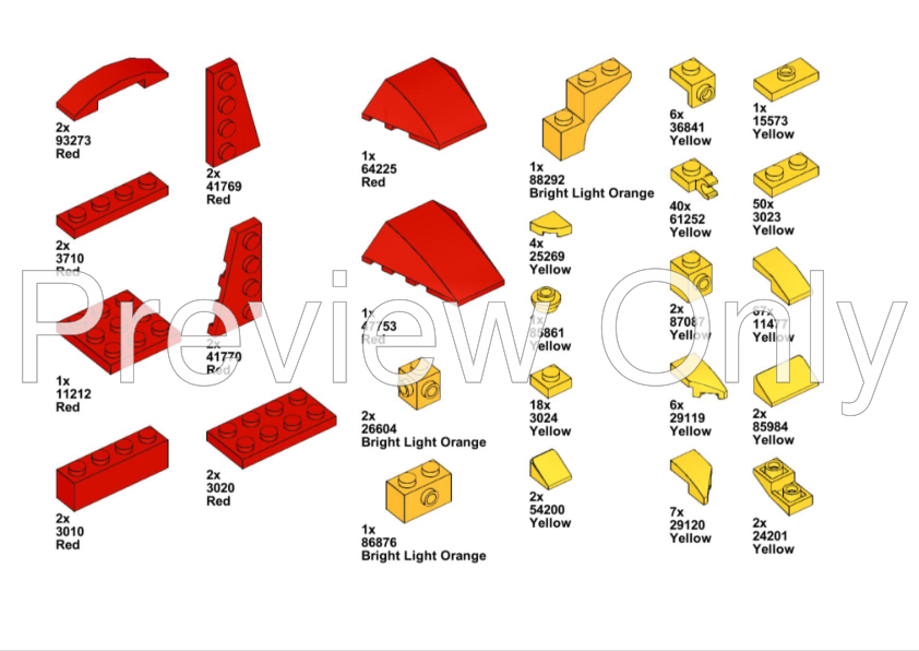 LEGO MOC Flareon by dst212 | Rebrickable - Build with LEGO