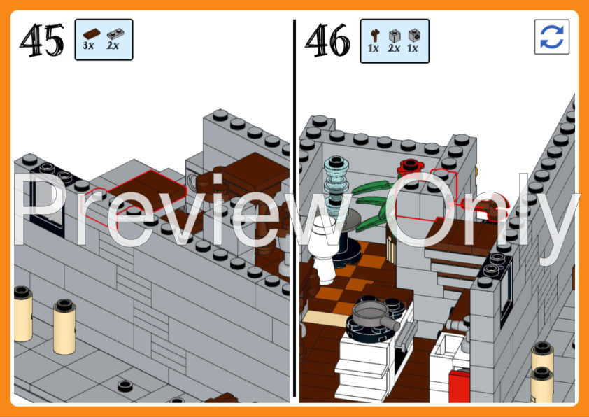 Lego Moc Narrow Row House By Mocubator Rebrickable Build With Lego