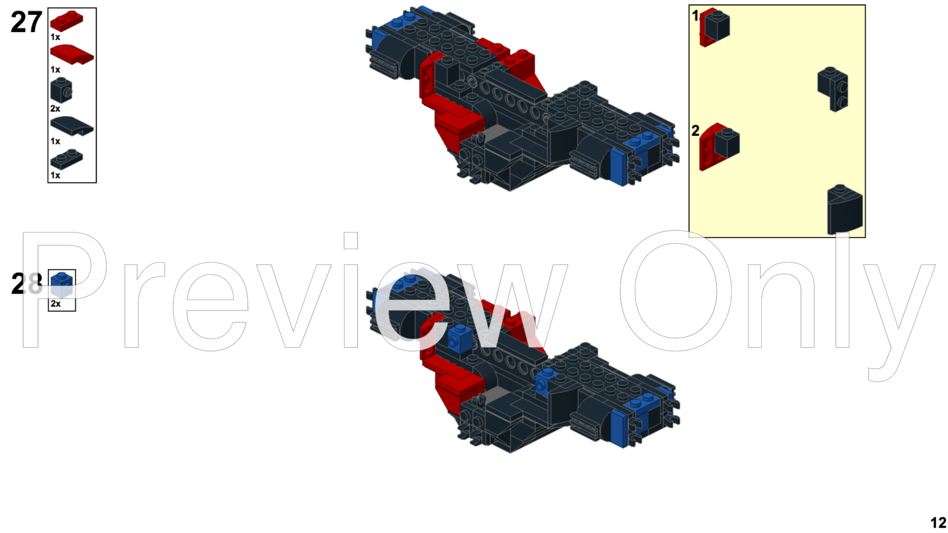 Lego Moc Fighter First Order Special Forces Twin Ion Engine By