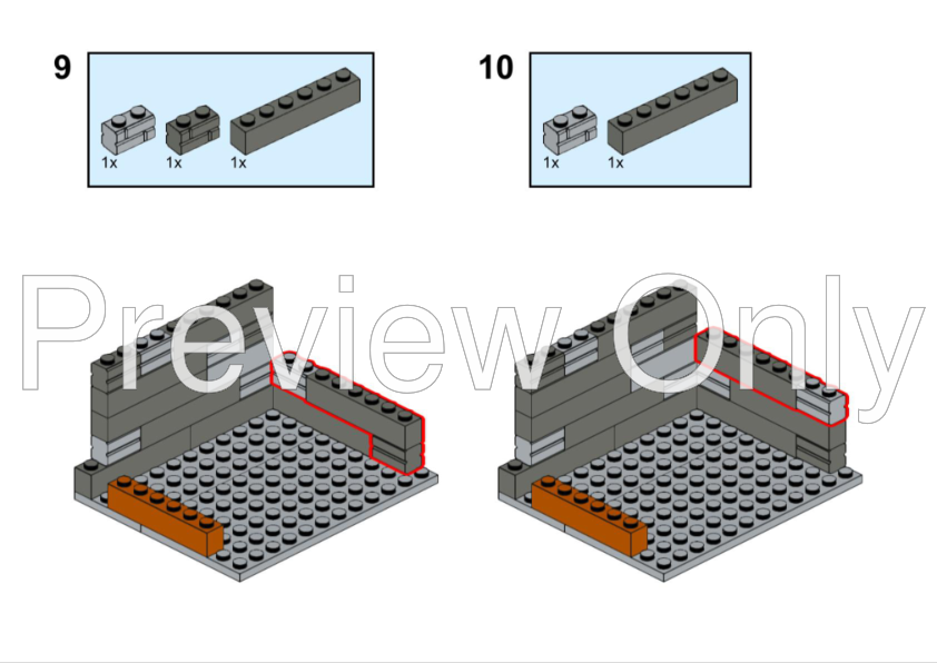 LEGO MOC X Mansion Xtra Floor - Facade Only by Brick Artisan ...