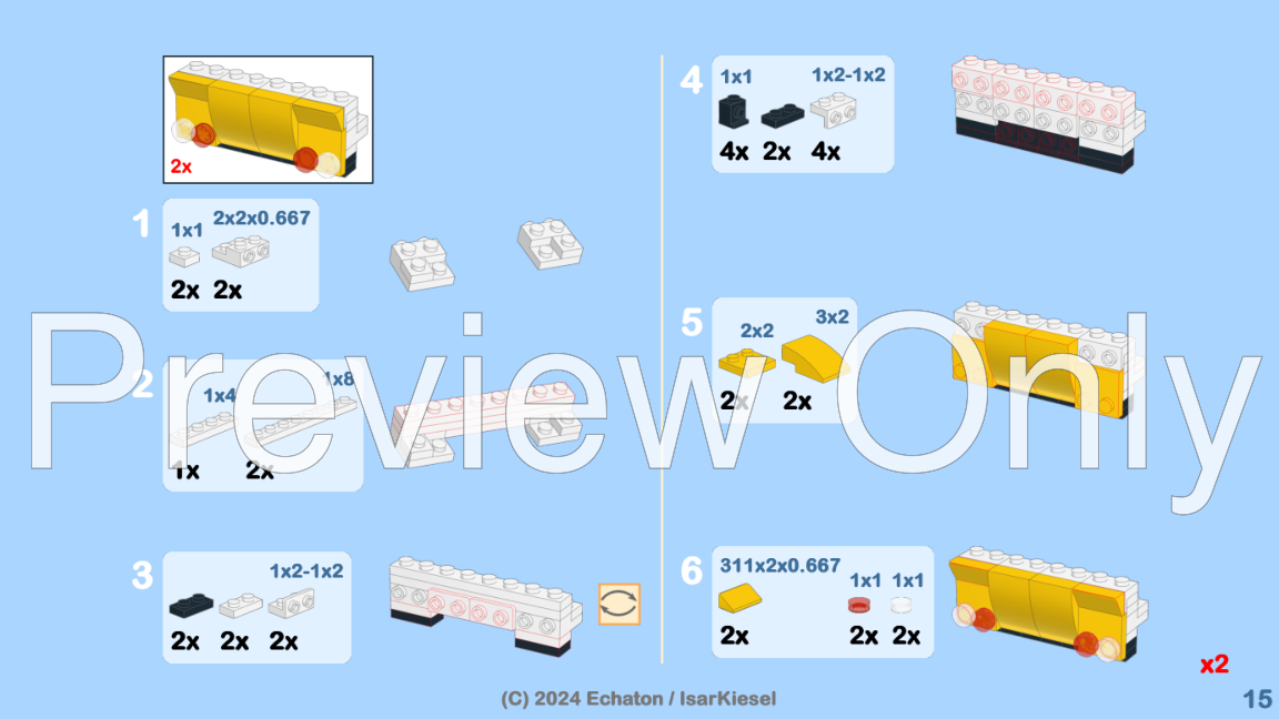 LEGO MOC EMD Class 77 • ECR • white (8 studs wide) by Echaton ...