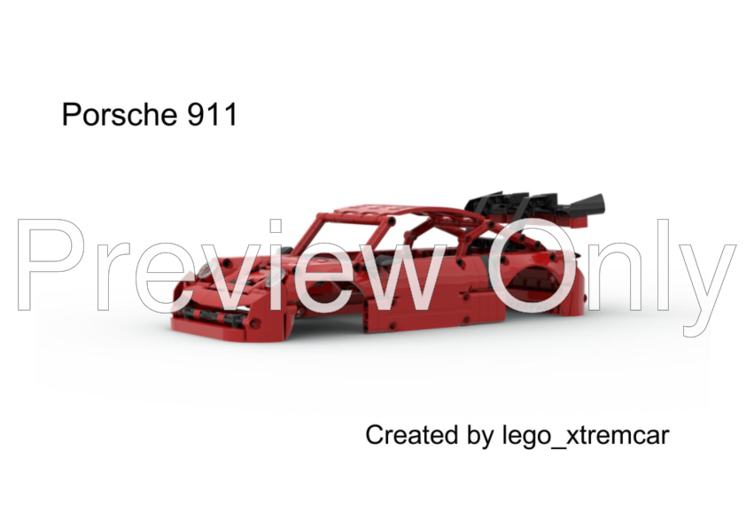 LEGO MOC Porsche 911 red by lego_xtremcar | Rebrickable - Build with LEGO