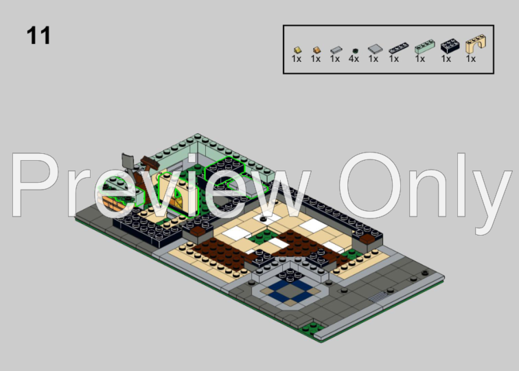 Lego Moc Park Street Bakery By Briquoleur Rebrickable Build With Lego