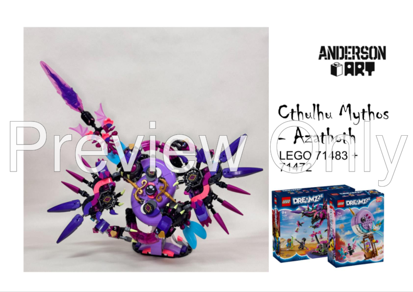 LEGO MOC Cthulhu Mythos - Azathoth (Demon/Devil) (LEGO Dreamzzz 71483 ...