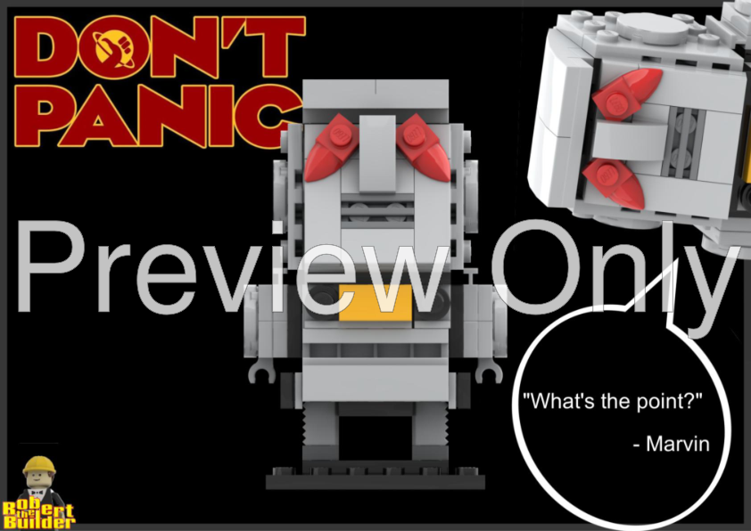 LEGO MOC Marvin – the Paranoid Android by RobertTheBuilder ...