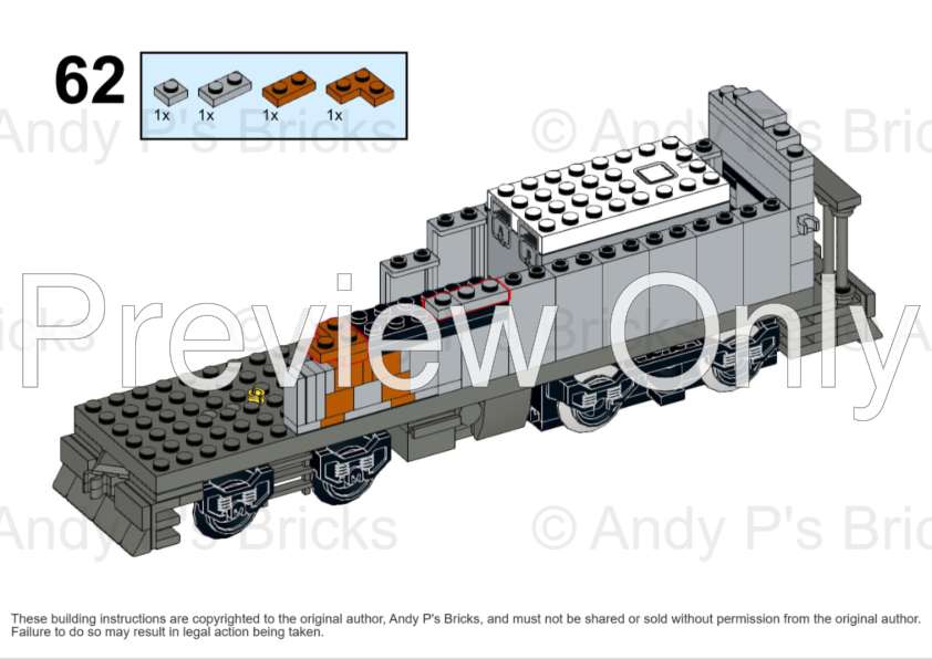 LEGO MOC GTA San Andreas Brown Streak Railroad Train by Andy Ps Bricks ...