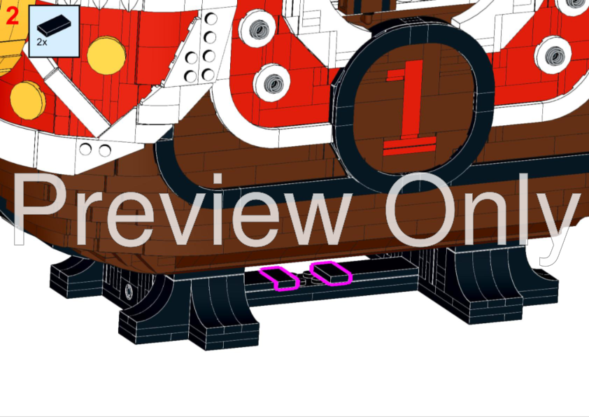 LEGO MOC-201293 Add-on for BrickVault's Thousand Sunny : the Straw Hat ...