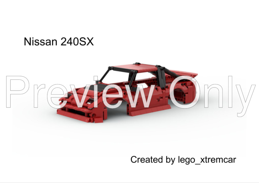 LEGO MOC Nissan 240sx red by lego_xtremcar | Rebrickable - Build with LEGO