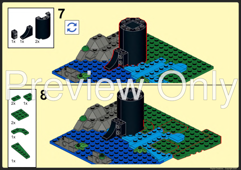 LEGO MOC River Crossing Cottage by Playful Creations | Rebrickable ...