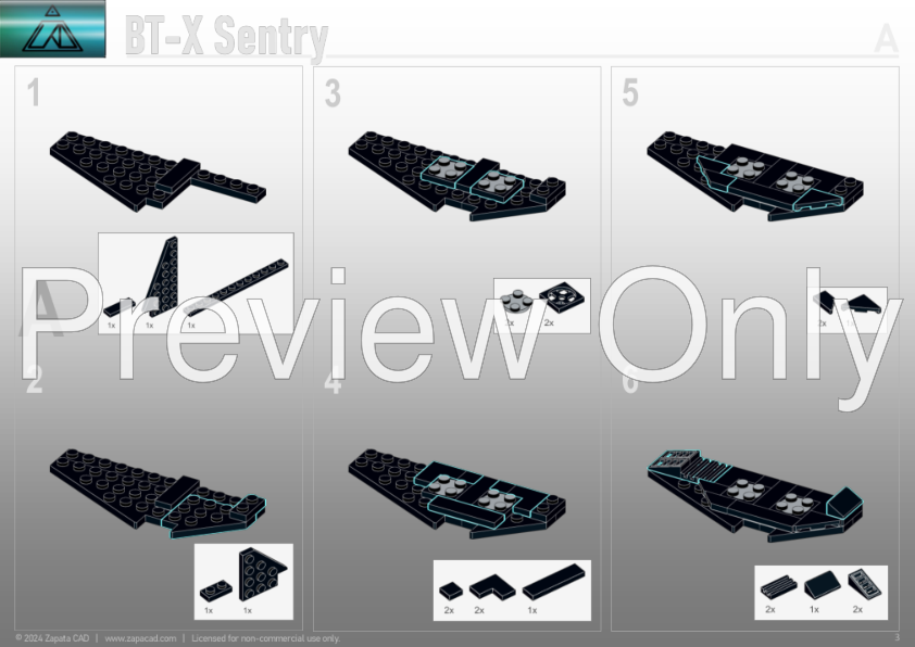 LEGO MOC-201522 BT-X Sentry by Gilganesh | Rebrickable - Build with LEGO