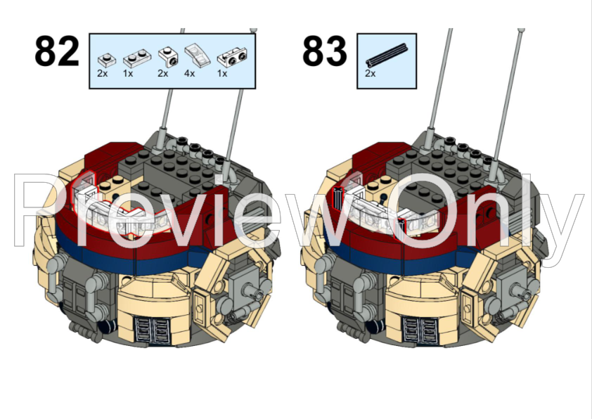 LEGO MOC Urbanmech from Battletech by LoreOfMetal | Rebrickable - Build ...