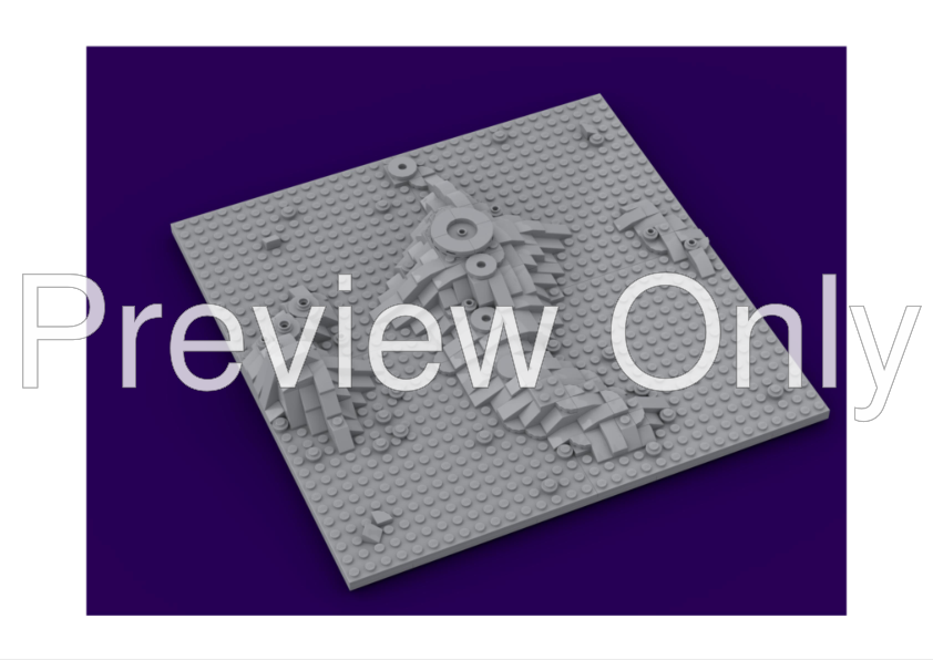 LEGO MOC Space Baseplate by szandris89 | Rebrickable - Build with LEGO