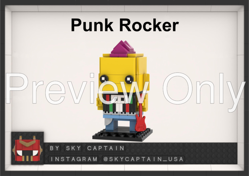 LEGO MOC Punk Rocker by SkyCaptain | Rebrickable - Build with LEGO