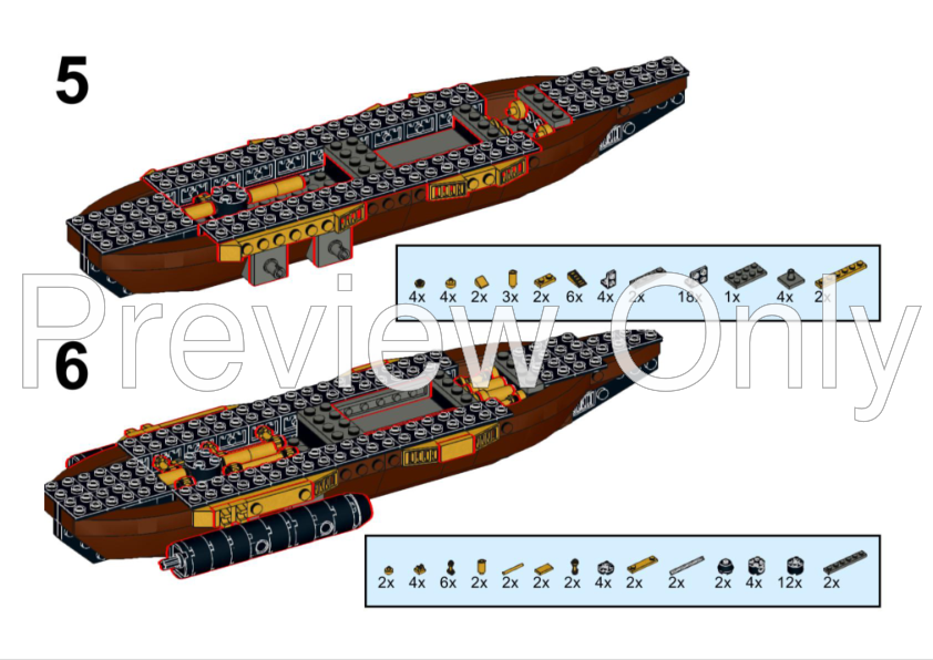 LEGO MOC GnomeCraft Sky Lion Airship by NS6 | Rebrickable - Build with LEGO