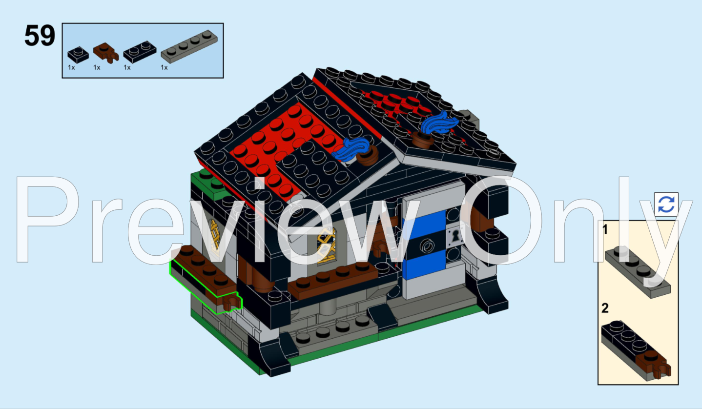 LEGO MOC 40601 Mountain Hut by PeterSzabo | Rebrickable - Build with LEGO