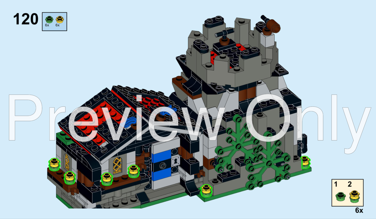 LEGO MOC 40601 Mountain Hut by PeterSzabo | Rebrickable - Build with LEGO
