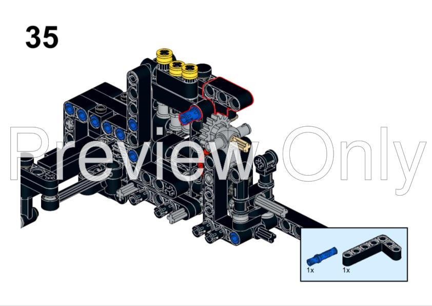 LEGO MOC Case IH 85 Series Tractors by Itz_Just_Jake | Rebrickable - Build with LEGO