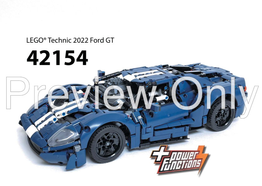 LEGO MOC-202336 42154 Ford GT RC MOD for Power Function Motors by ...
