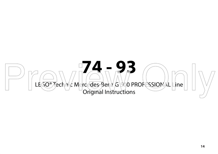 LEGO MOC 42177 Mercedes-Benz G500 PROFESSIONAL Line RC MOD for Power ...