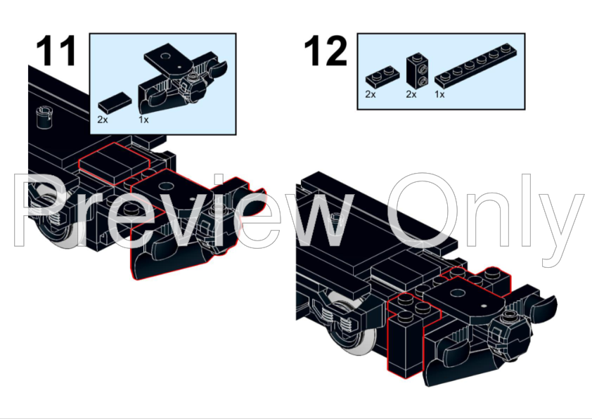 LEGO MOC 90s German "Intercity" Train by Handers | Rebrickable - Build ...
