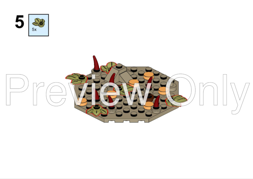 LEGO MOC Felucia Plant Scenery by Rogueworx | Rebrickable - Build with LEGO