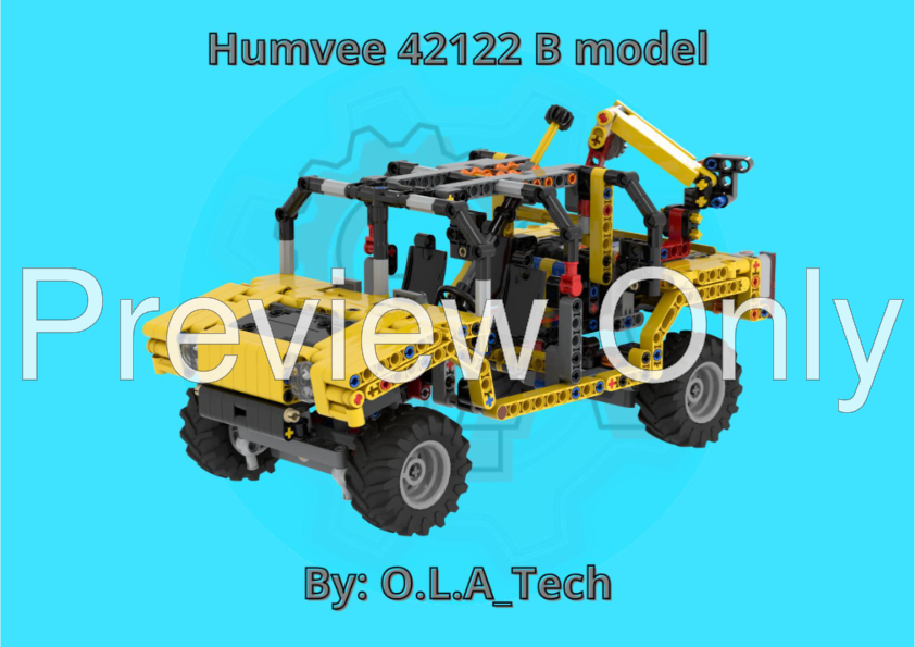 LEGO MOC Humvee 42122 B Model by O.L.A_Tech | Rebrickable - Build with LEGO
