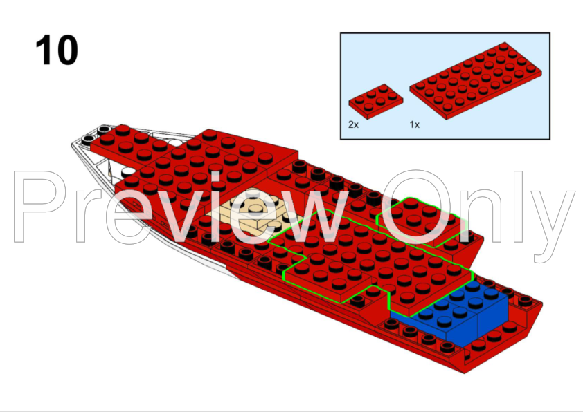 LEGO MOC-203112 Classic Fire Boat (Ship No. 4) by fidi70 | Rebrickable ...